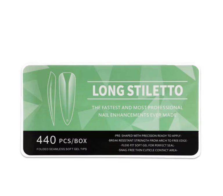 Tips Soft gel Stiletto Long 550 pcs – Tienda Jani